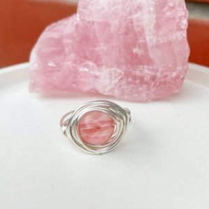 Sterling silver crystal rings | Little Wing Designs